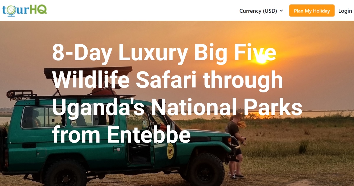 8-Day Luxury Big Five Wildlife Safari through Uganda's National Parks from Entebbe